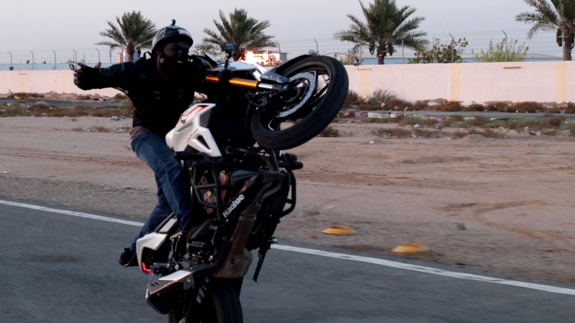 Professional stuntman sets record for longest motorcycle wheelie held ...